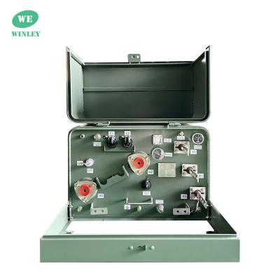 China UL Listed 25 kVA Single Phase Pad Mounted Transformer 13200V to 240V Oil Immersed for sale