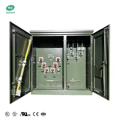 China UL Certified 500KVA 34.5KV Three Phase Pad Mounted Transformer Oil Immersed Dead Front Loop Feed 208Y/120 for sale