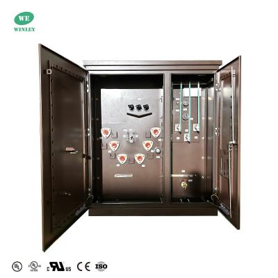 China UL Certified 300kVA Three Phase Pad Mounted Transformer 12470V to 208Y/120 Loop Feed for sale