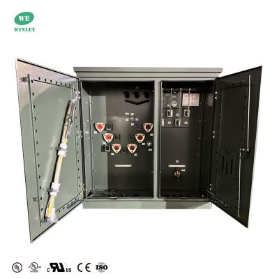 China 500 KVA Three Phase Pad Mounted Transformer 8320V to 480Y/277V Loop Feed ANSI IEEE for sale