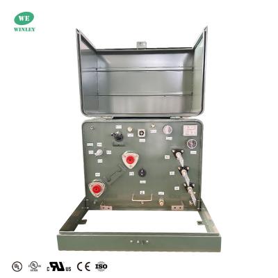 China UL Listed 167kVA Single Phase Pad Mounted Transformer 13800V to 120V Oil Immersed Distribution ANSI IEEE for sale