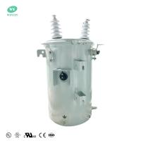 China UL Certified 50KVA Single Phase Pole Mounted Transformer 13200V to 120V Oil Type for sale