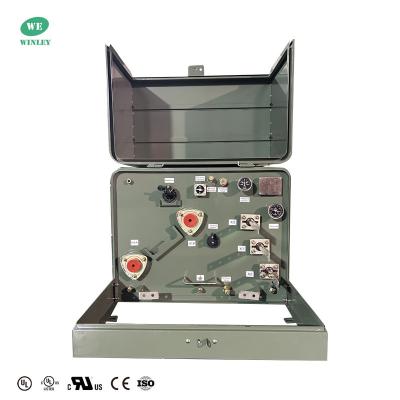 China UL Certified Single Phase Pad Mounted Transformer 100 KVA 12470V to 240/120V for sale