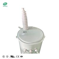 China 50 KVA Single Phase Pole Mounted Distribution Transformer 34500V to 120V ANSI IEEE UL Certified for sale