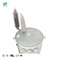 China 100 KVA Single Phase Pole Mounted Transformer 34500V to 120/240V Oil Immersed UL Certified for sale