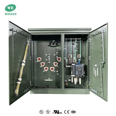 China UL 350KVA 3 Phase Oil Immersed Pad Mounted Transformer 12470V to 208Y ANSI C57 for sale