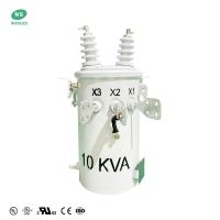 China 10KVA Oil Immersed Single Phase Pole Mounted Transformer 12470V to 120V ANSI IEEE for sale