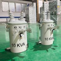 China 10KVA Oil Immersed Single Phase Pole Mounted Transformer 12470V to 120V ANSI IEEE for sale