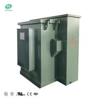China UL Certified 150KVA Three Phase Pad Mounted Transformer 12470V to 480V Oil Immersed Distribution for sale