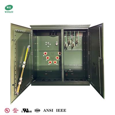 China UL/CUL Certification Three Phase Pad Mounted Transformer 3750KVA 12.47KV to  480V For Power Distribution Medium Voltage for sale