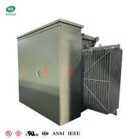 China UL Certified 3750 KVA Three Phase Pad Mounted Distribution Transformer 12470V to 480V ANSI IEEE DOE 2016 for sale
