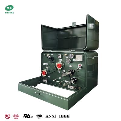 China 50Kva Single Phase Pad Mounted Transformers Power Distribution  Loop Feed Additive Polarity 240V To 480V UL Listed for sale
