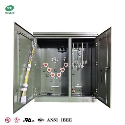 China UL Listed 300kVA 3 Phase Pad Mounted Transformer 12470V to 480Y/277V Radial Feed ANSI IEEE for sale