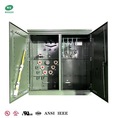 China UL Listed 1500kVA Three Phase Pad Mounted Transformer 13.2kV to 480V ANSI Standard for sale