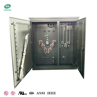 China 150kVA Three Phase Pad Mounted Transformer 12870V Primary 208Y/120V Secondary UL Listed for sale