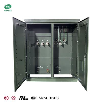 China 2500kVA Three Phase Pad Mounted Oil Immersed Transformer 480V to 480Y 277V IEEE ANSI C57 for sale