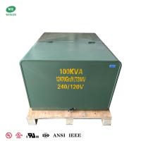 China IEEE Standard UL Certificated 100Kva Single PhasePadmount Type Transformer Loop Feed 12.47KV To 240/120V for sale
