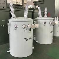 China 75kVA Single Phase Pole Mounted Transformer 34500V to 120/240V Dual Windings UL/cUL Listed for sale
