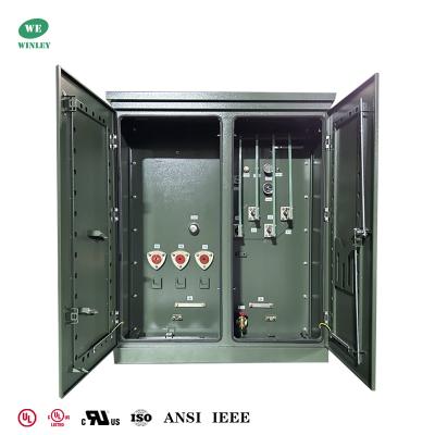 China 300KVA Three Phase Pad Mounted Transformer 2400V to 480V UL Listed Power Distribution for sale