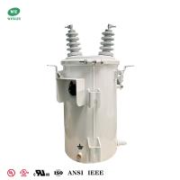China 10kVA Single Phase Pole Mounted Transformer Oil Immersed 4160V to 120V Overhead Distribution for sale