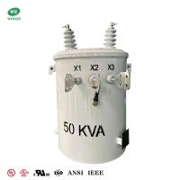 China UL Listed 50kVA Single Phase Pole Mounted Transformer 4160V to 240V 480V ANSI IEEE for sale
