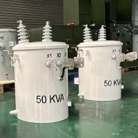 China UL Listed 50kVA Single Phase Pole Mounted Transformer 4160V to 240V 480V ANSI IEEE for sale