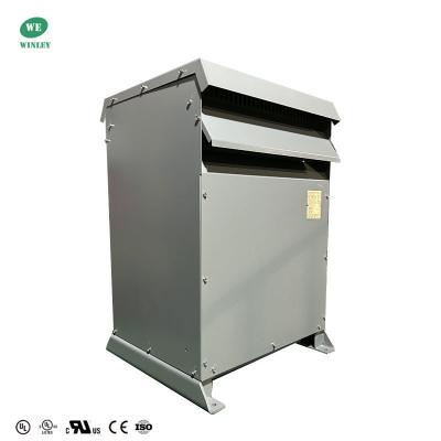 China 37.5 KVA VPI Dry Type Transformer 2.4kV to 240V Three Phase DOE 2016 Copper Windings for sale