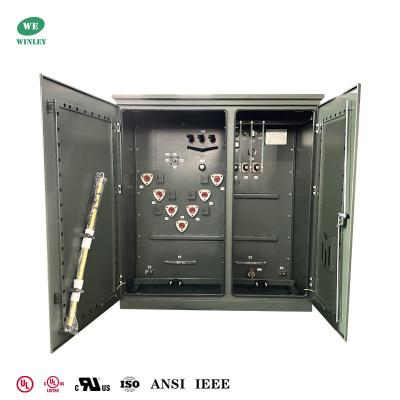 China 2500kVA Three Phase Pad Mounted Transformer 12470V to 480V 304 Stainless Steel UL Listed for sale