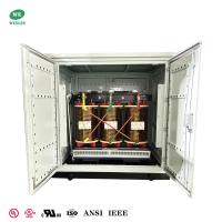 China 500kVA Vacuum Impregnated Dry Type Transformer 4160V Delta to 208Y 120V Wye NEMA 3R for sale