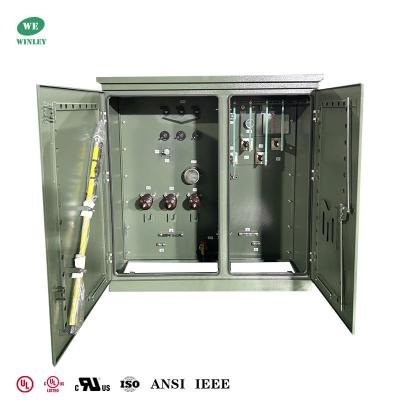 China 500kVA Three Phase Pad Mounted Transformer Radial Feed 12.87kV to 240V Multi-Tap UL Certified for sale