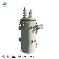 China 10KVA Single Phase Pole Mounted Distribution Transformer with Copper Windings and Grain-Oriented Steel Core for Compact Footprint for sale
