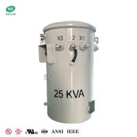 China 25 kVA Single Phase Pole Mounted Transformer 6600V to 120/240V UL Listed for sale