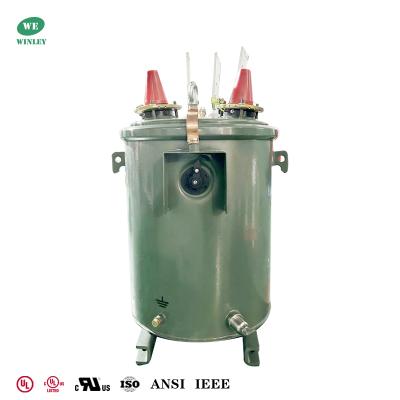 China Submersible Transformer 25 KVA 13800V to 120V 304 SS Oil-Immersed Underground Vault Distribution for sale