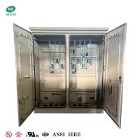 China 1500kVA Three Phase Pad Mounted Transformer 480V to 240V Oil Filled IEEE ANSI Live Front for sale
