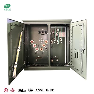 China 75 KVA Three Phase Pad Mounted Transformer 4160V to 208Y/120V DOE 2016 Compliant for sale