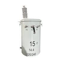 China 15kVA Pole Mounted Transformer 13.8kV to 120V Oil Immersed CSA C2.2-06 cUL Certified for sale