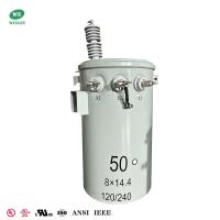 China CSA Standard 50kVA Pole Mounted Transformer Oil Type 13856V to 120V cUL Certified Power Pole Transformer for sale