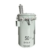 China CSA Standard 50kVA Pole Mounted Transformer Oil Type 13856V to 120V cUL Certified Power Pole Transformer for sale