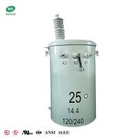 China 25kVA Pole Mounted Transformer Oil Immersed 13.85kV CSA C2.2-06 cUL Certified for sale