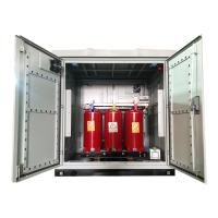 China 225kVA Cast Coil Transformer 12.47kV to 480V NEMA 3R DOE 2016 IEEE ANSI Epoxy Resin for sale