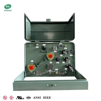 China 1kVA Single Phase Pad Mounted Transformer 13.2kV to 120V Oil Filled Distribution ANSI IEEE for sale