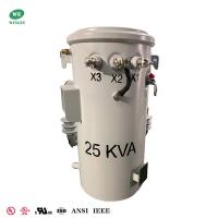 China 25 KVA Single Phase Pole Mounted CSP Transformer 4160V to 120V UL cUL Certified Oil Immersed for sale