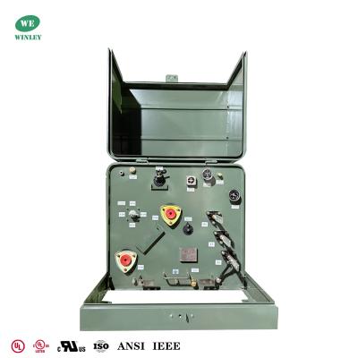 China Residential 100kVA Single Phase Pad Mounted Transformer 12.47kV to 120V ANSI IEEE CSA DOE2016 for sale