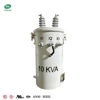 China 10kVA Pole Mounted Transformer 4160V to 120V Oil Immersed Single Phase ANSI IEEE CSA for sale