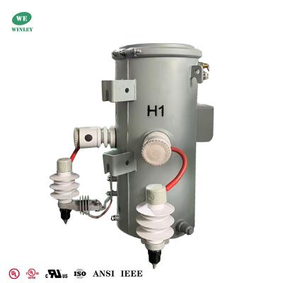 China 10kVA Single Phase Pole Mounted Transformer 4160V to 120/240V Oil Immersed ANSI IEEE Certified for sale