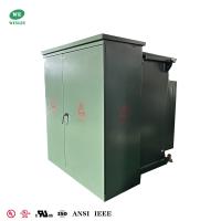 China 1500kVA 3 Phase Pad Mounted Transformer 4160V to 480Y/277V Copper Winding for sale