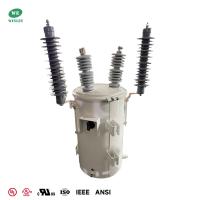 China 10 KVA Single Phase Pole Mounted Transformer 24940Y to 120/240V Overhead Distribution Copper Winding DOE 2016 for sale