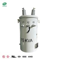 China 15kVA Single Phase Pole Mounted Transformer 4160V to 120/208V Copper Windings ANSI IEEE for sale