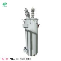 China 3 Phase Pole Mounted Transformer 75kVA 13800V to 480V 277V Oil Filled Distribution ANSI for sale