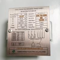 China 3 Phase Pole Mounted Transformer 75kVA 13800V to 480V 277V Oil Filled Distribution ANSI for sale